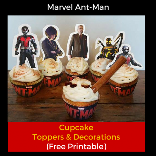 Free Marvel Ant-Man Printable Cupcake Toppers & Decorations # ...