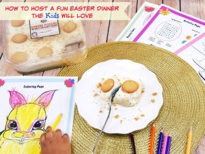 How to Host a Fun Easter Dinner the Kids Will Love with free printable ...