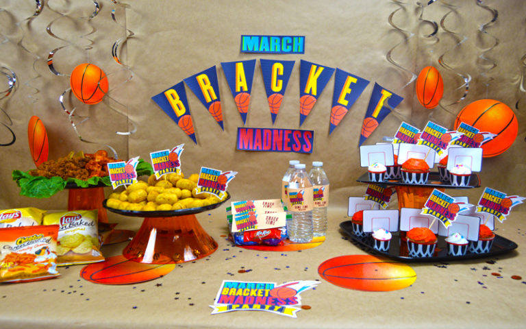 5 March Bracket Party Ideas with Free Printable Decorations # ...