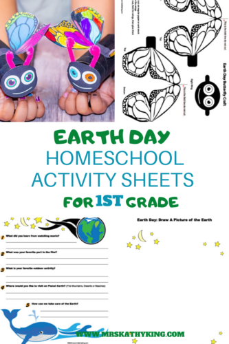 Earth Day Homeschool Activity Sheets for 1st Grade | Mrs. Kathy King ...