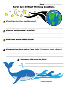 Earth Day Homeschool Activity Sheets for 1st Grade | Mrs. Kathy King ...