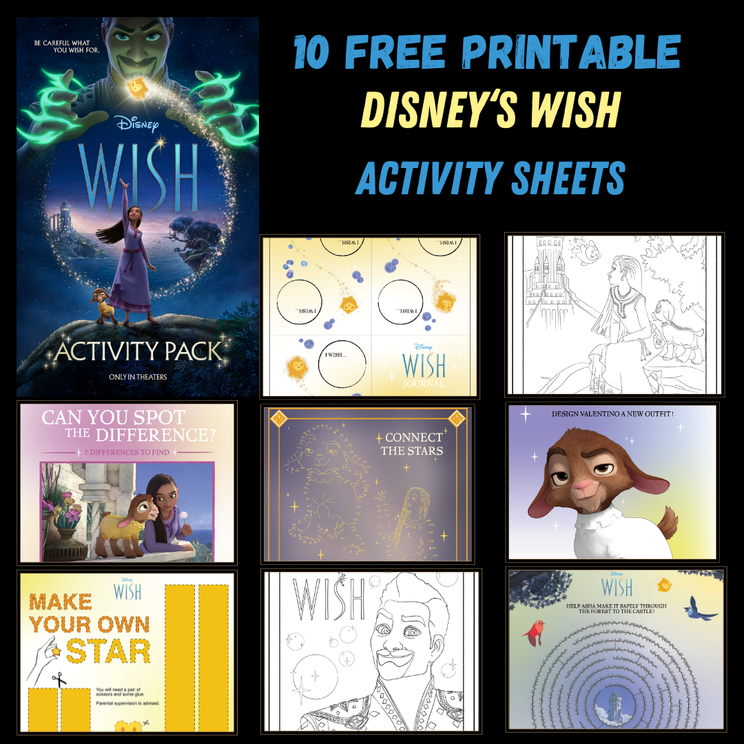 10 FREE WISH PRINTABLE ACTIVITY SHEETS | Mrs. Kathy King CEO of Tiara ...