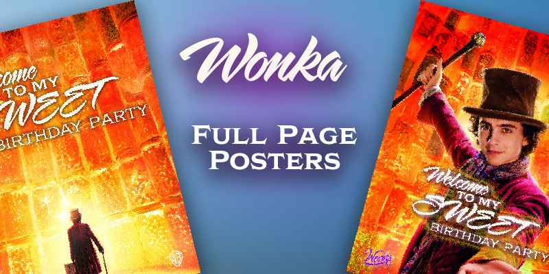 Free Wonka Birthday Party Decoration Printable’s | Mrs. Kathy King CEO ...